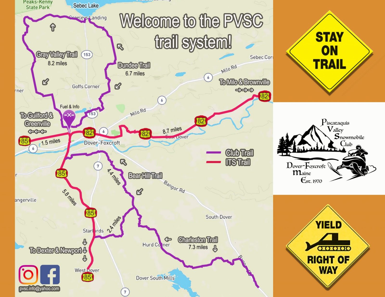 Maps & Regional Info - Piscataquis Valley Snowmobile Club